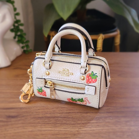 Coach | Bags | Coach Strawberry Rogue Mini Bag Charm Nwot | Poshmark